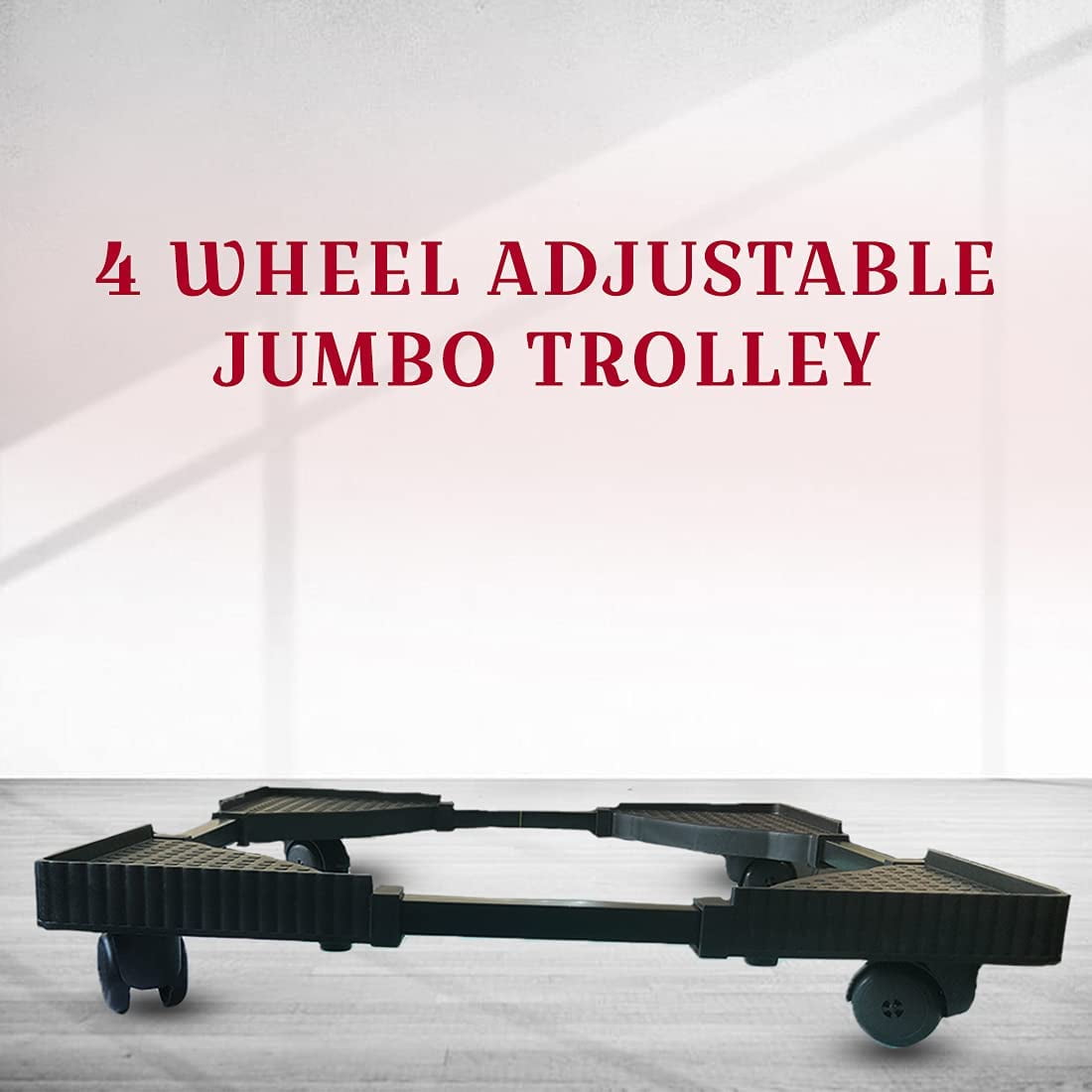 Wheel Crew 4 Wheel Adjustable Jumbo Trolley Washing Machine Stand Top ...