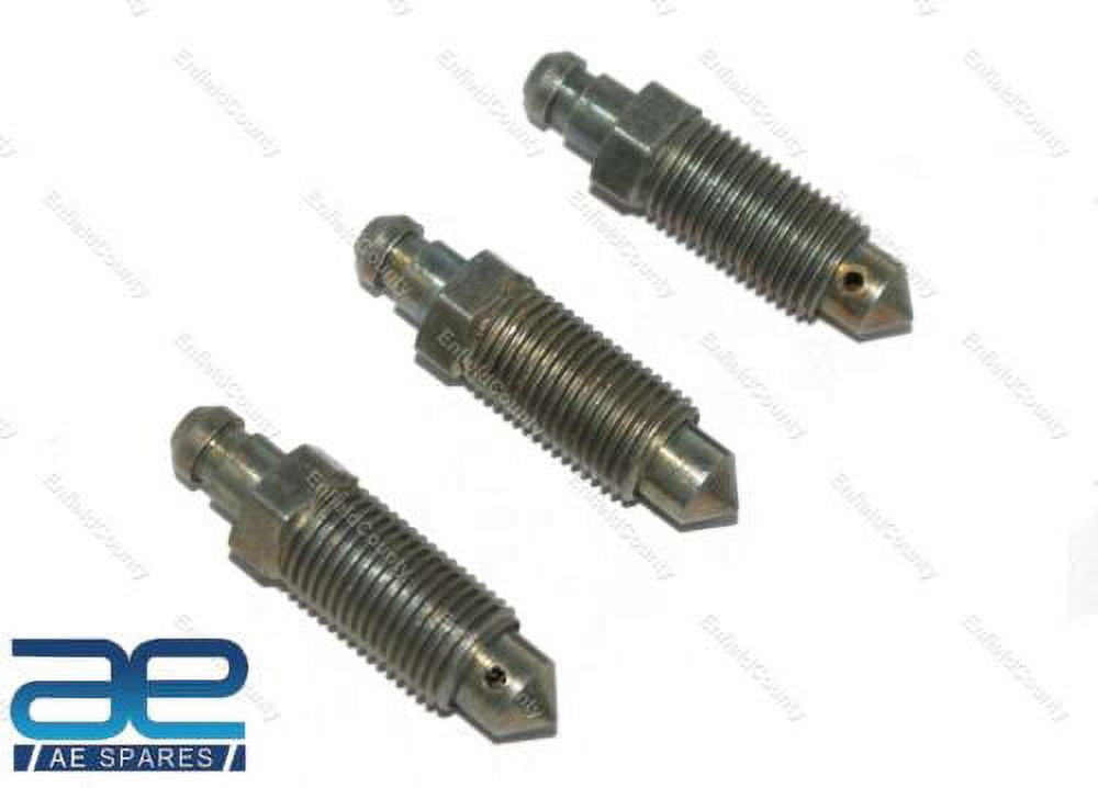 Wheel Cylinder Bleed Screw Set Of 3 Unit For Willys Jeeps - Walmart.com