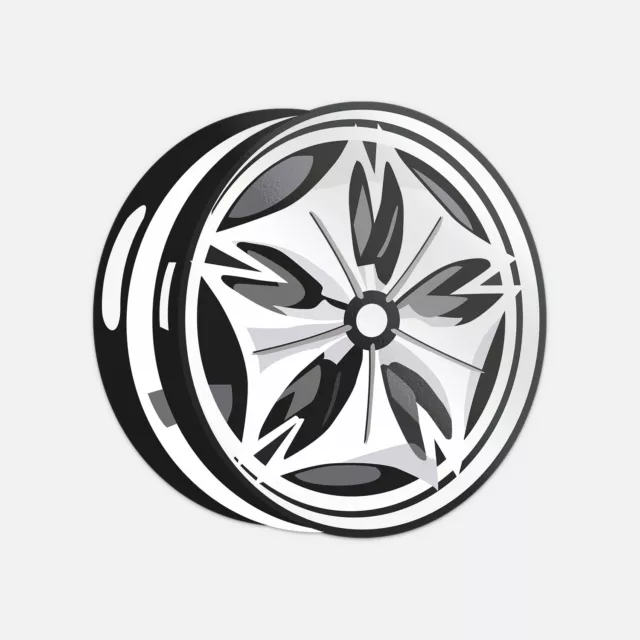 Wheel Disk Sticker Phone Decal Water Bottle Stickers Car Decals, Laptop ...