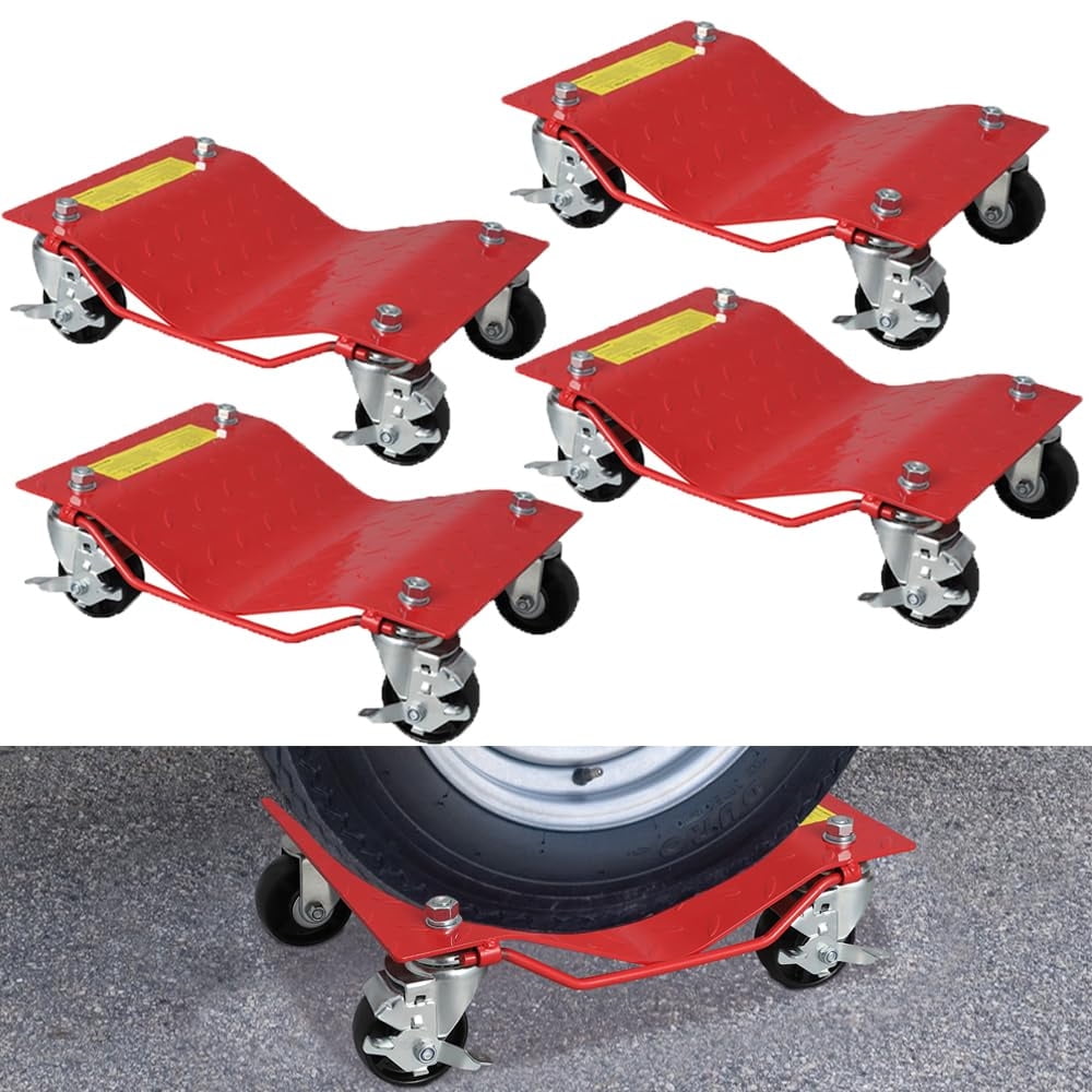 Wheel Dollies Set of ,Car Moving Dolly Heavy-Duty, Car Dolly Set for ...