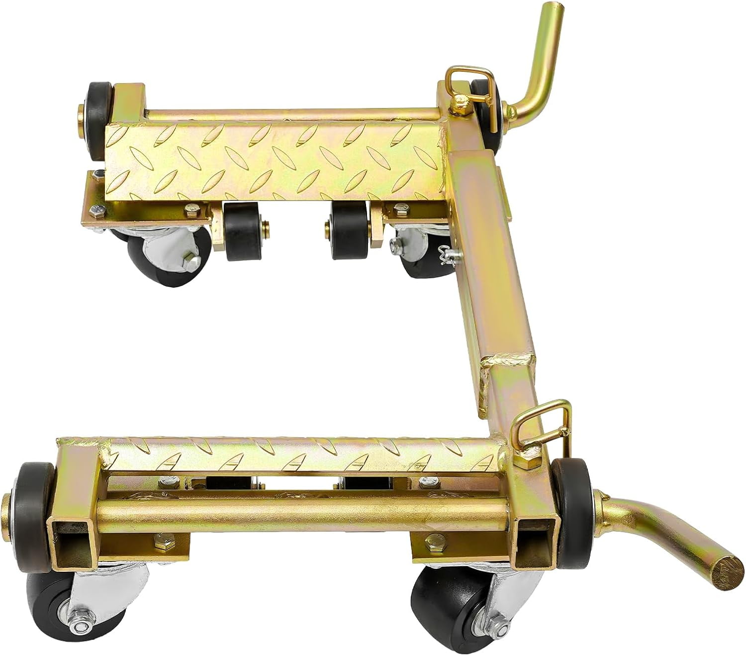 Wheel Dolly, 1T Zinc-Coated Car Wheel Dolly Adjustable Inner Length 35 ...