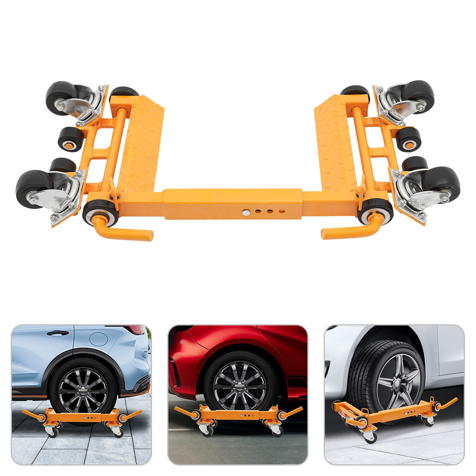 Wheel Dolly Yellow Car Wheel Dolly Lever Type Car Moving Dolly 1T 2204 ...