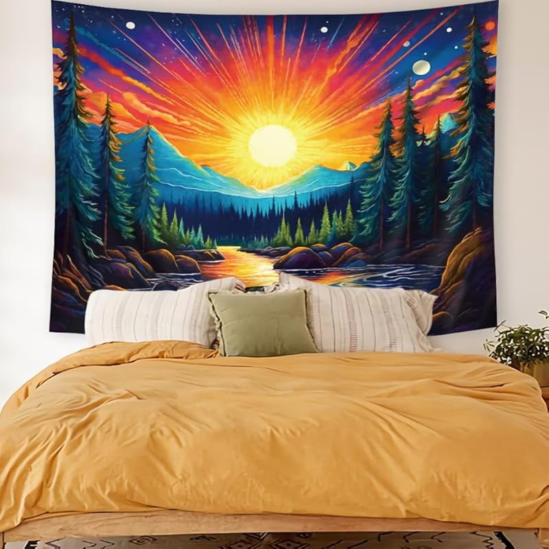 Wheel of Feelings Tapestry Mental Health Kids Behavior Chart Wall Art ...