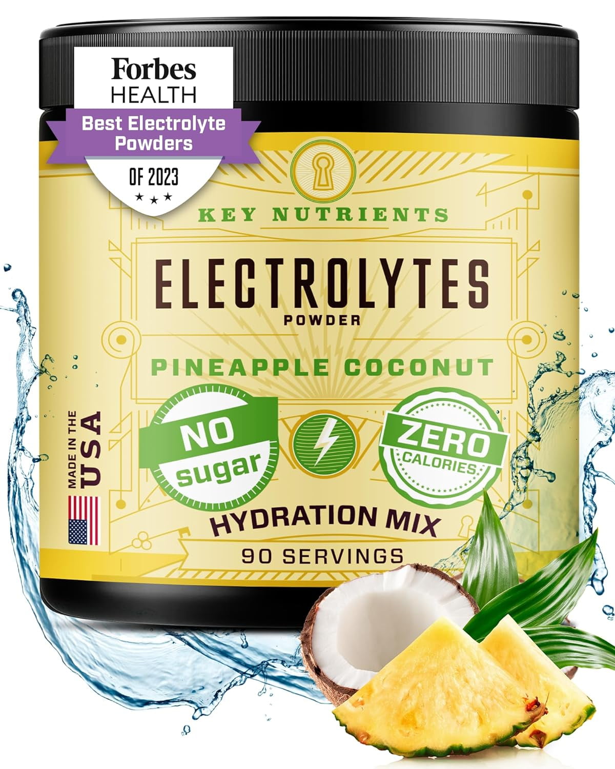 KEY NUTRIENTS Multivitamin Electrolytes Powder No Sugar - Tropical ...