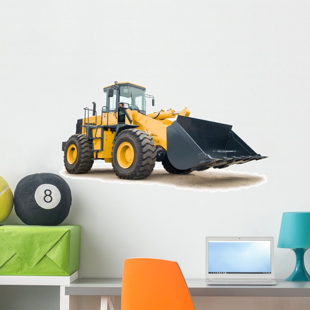 Wheel Loader Excavator Wall Decal by Wallmonkeys Peel and Stick Graphic ...