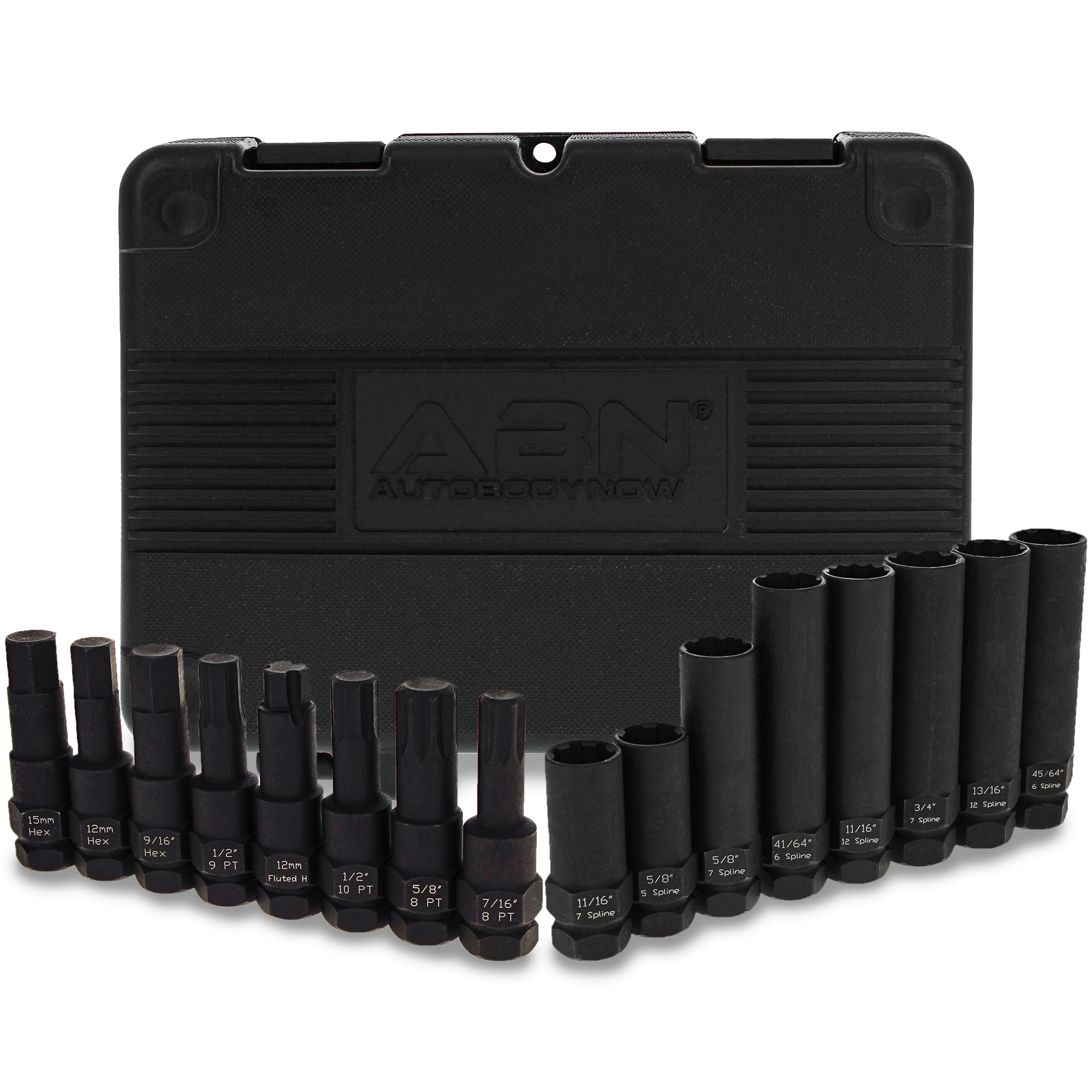 ABN Wheel Lock Removal Tool Kit Lug Nut Key Set 16p SAE/Metric Master ...