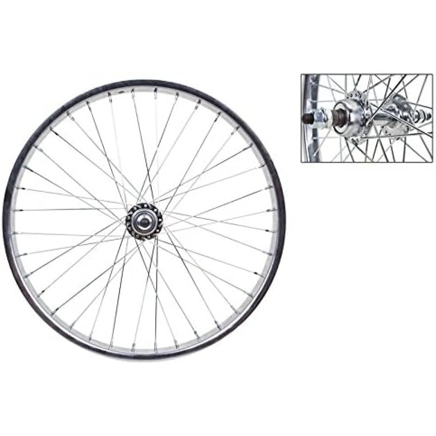 20 x 1.75 Rear Wheel, 36H Steel, Bolt On, Silver - Bike Shop - Walmart ...