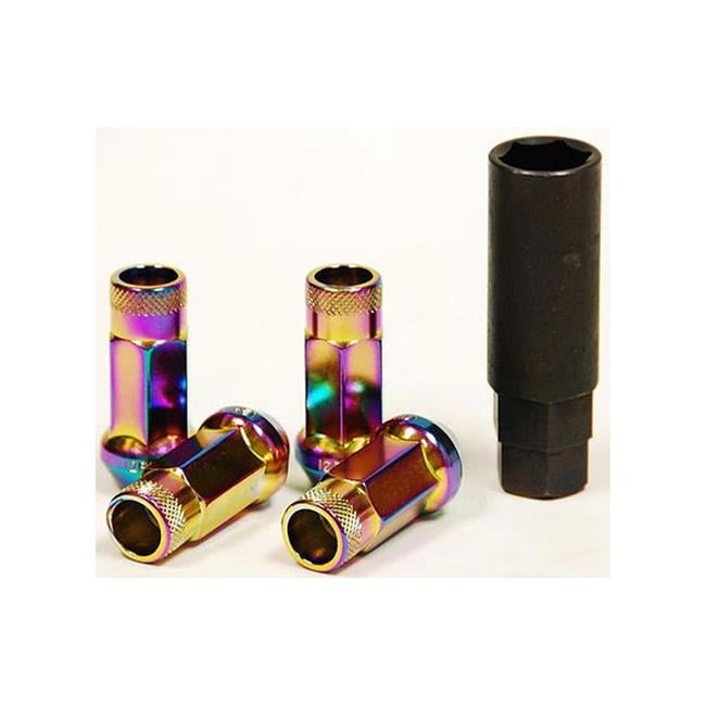 Wheel Mate 12 x 1.50 48 mm Cone Muteki SR48 Open End Lug Nuts, Neon ...