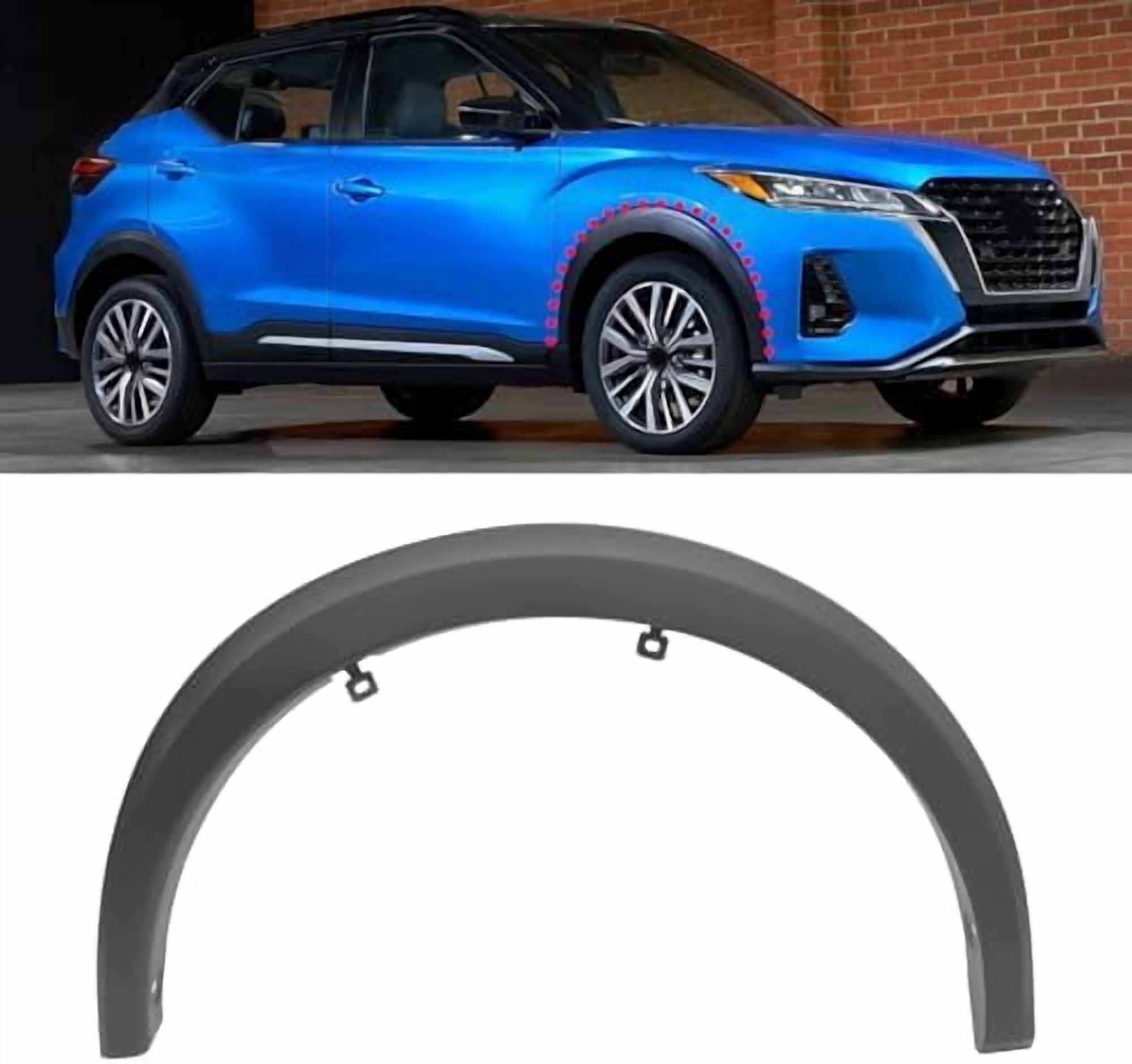 Wheel Molding Trim Fit for Nissan Kicks S SR SV 2021 2022 2023 2024 ...