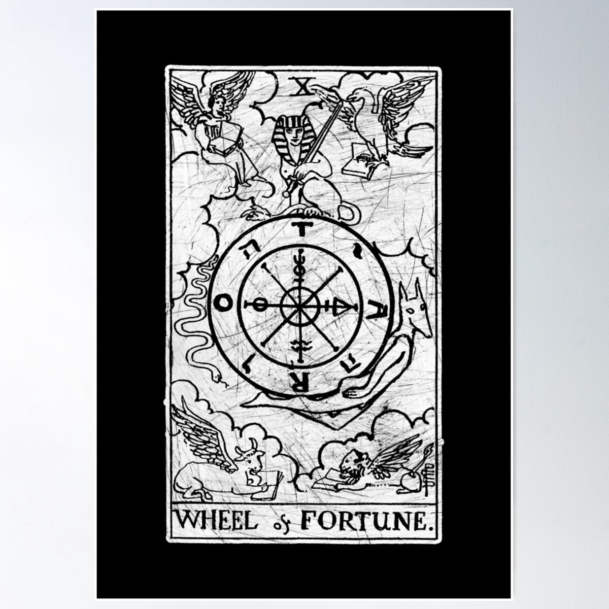 Wheel Of Fortune Tarot Card - Major Arcana - Fortune Telling - Occult ...