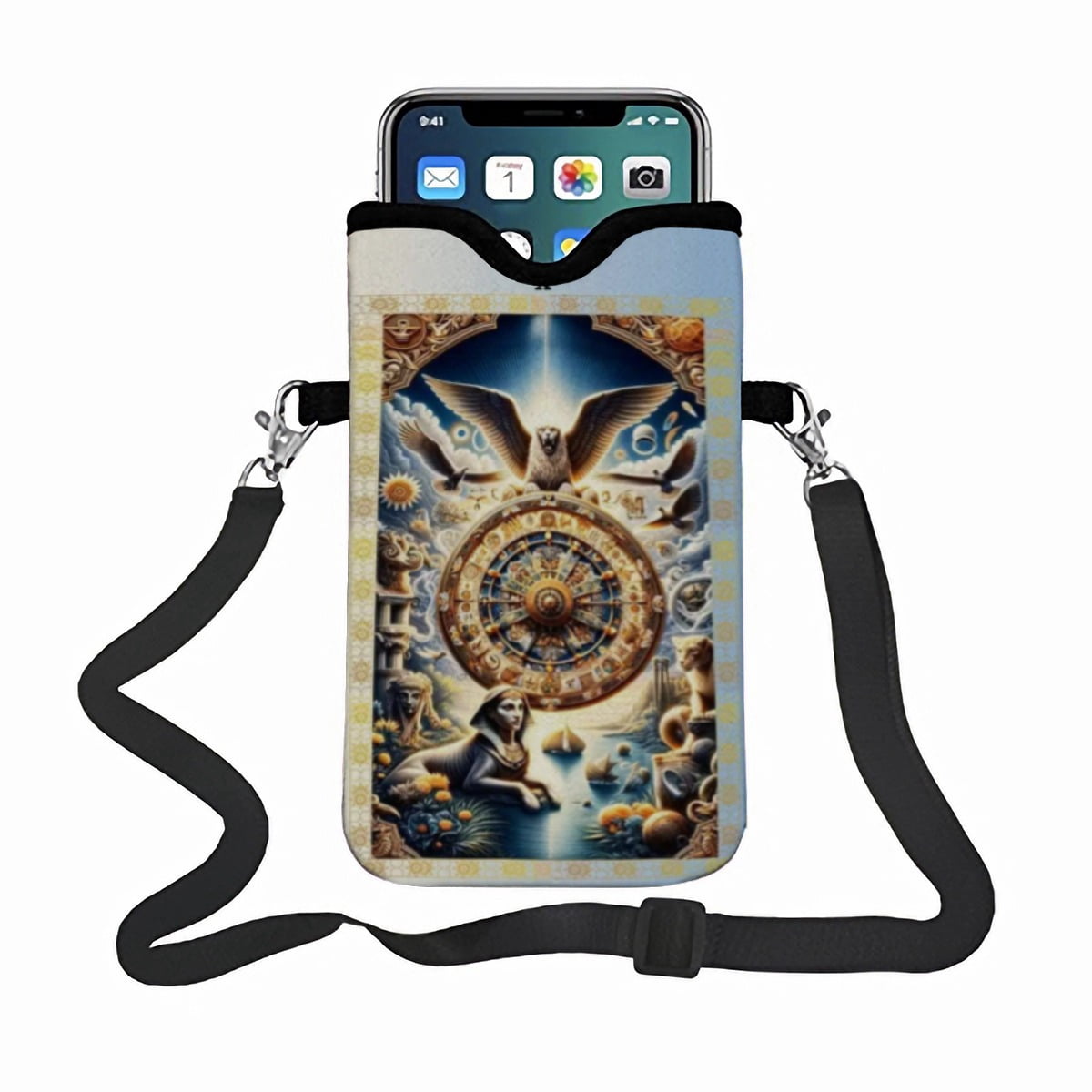 Wheel Of Fortune phone satchel, featuring an adjustable strap small bag ...