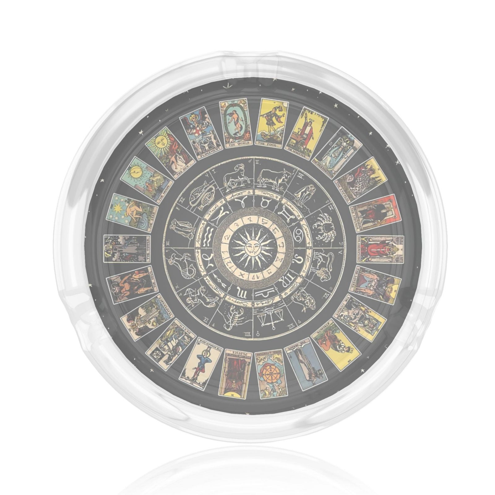 Wheel Of The Zodiac, Astrology Chart & The Major Arcana Tarot Round ...