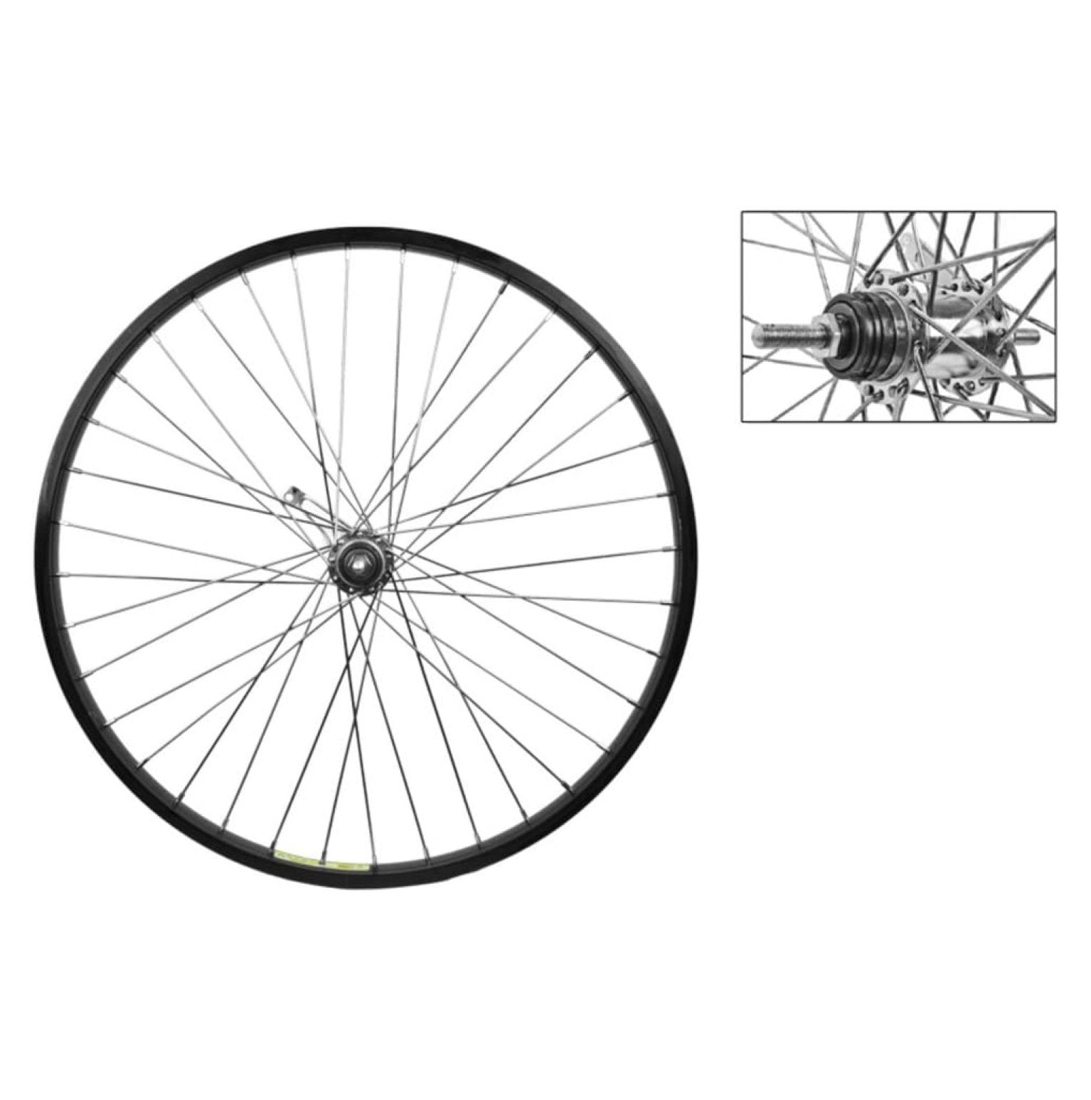 Wheel Rear 26 x 1.75 Black Alloy Cruiser, E110 Coaster Hub, Bolt On ...