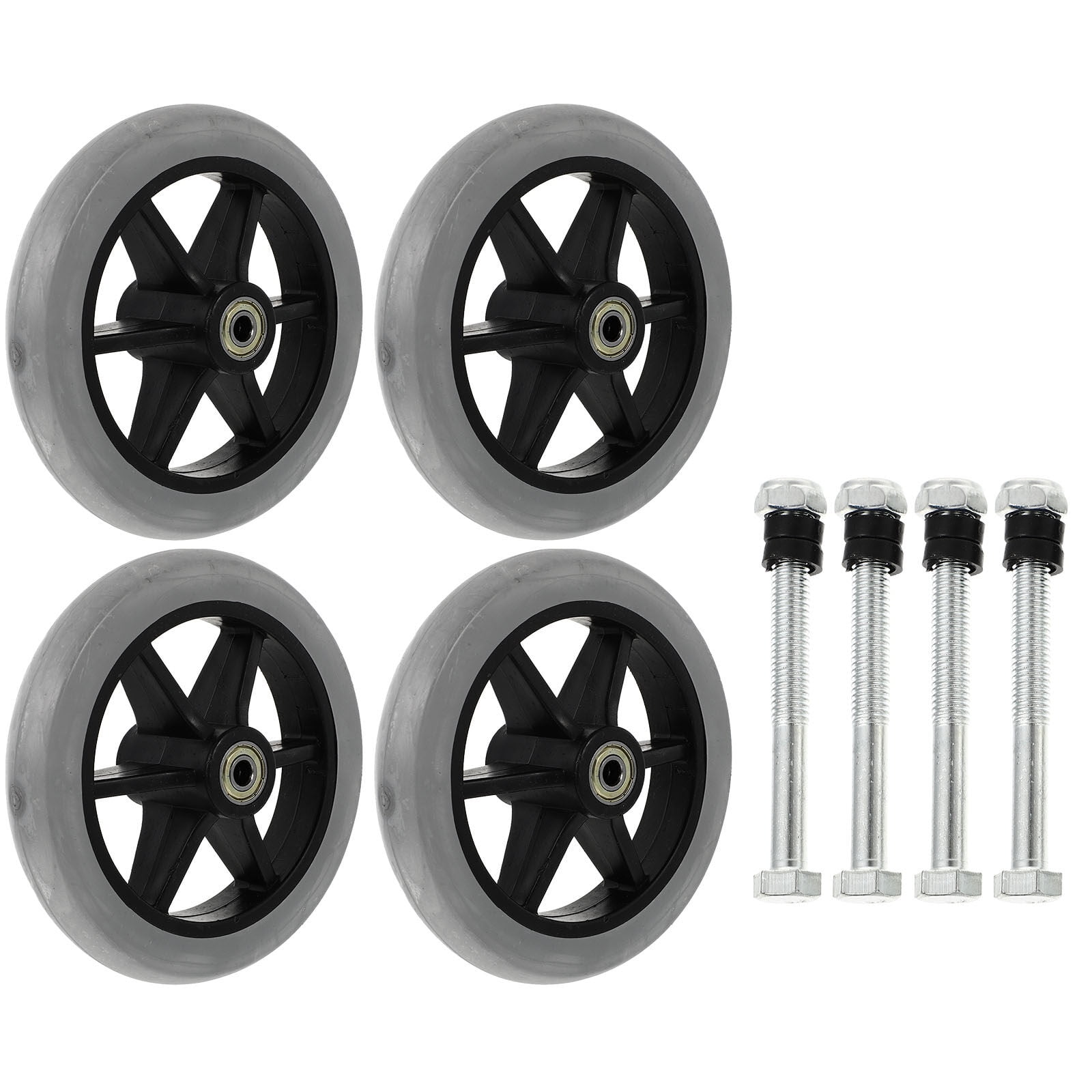 FRCOLOR Heavy Duty Wheelchair Front Wheels Replacement Kit for Smooth ...