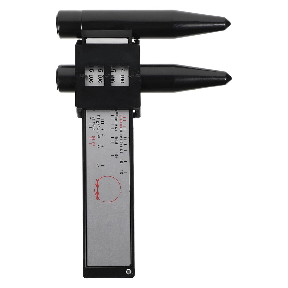 HOMOBABE Lug Pattern Measuring Tool Car Wheel Rim Gauge Black 1Set 6.88 ...