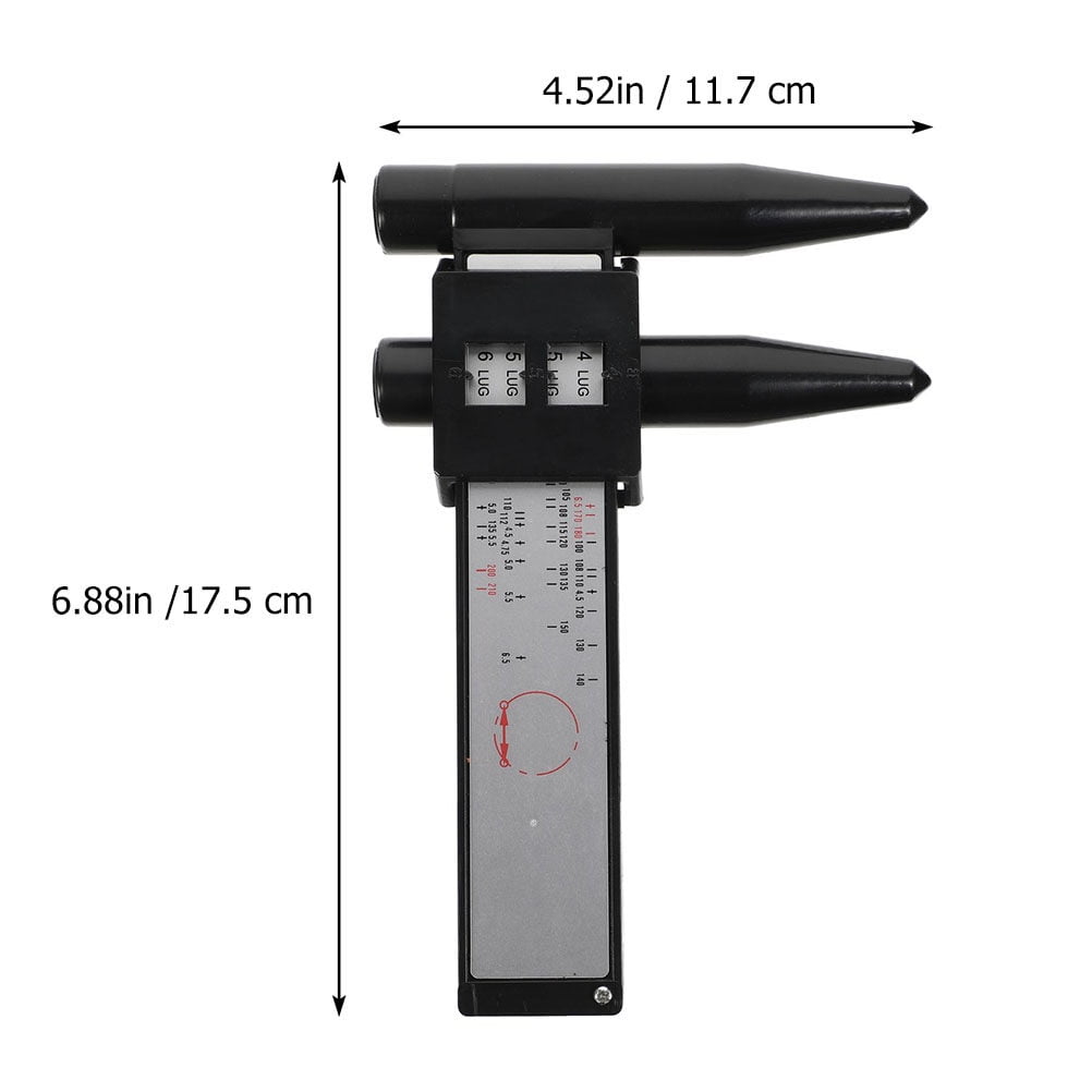 Wheel Rim Bolt Pattern Sliding Measuring Gauge Lugs Hub Pitch wheel-rim-bolt-pattern-sliding-measuring-gauge-lugs-hub-pitch