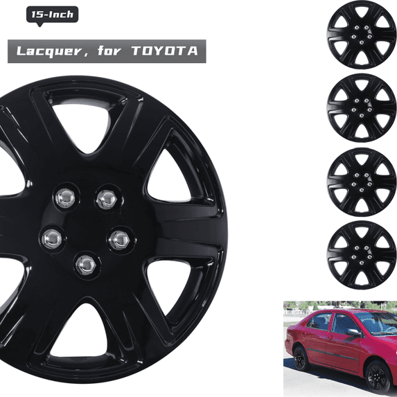 Wheel Rim Cover Hubcaps ，15 inch 4 Pcs Set ，Snap on Hub Caps ...