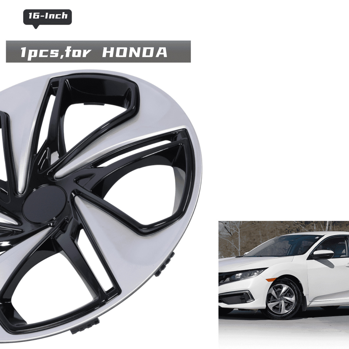 Wheel Rim Cover Hubcaps ，16 inch 1 Pcs Set ，Snap on Hub Caps ...