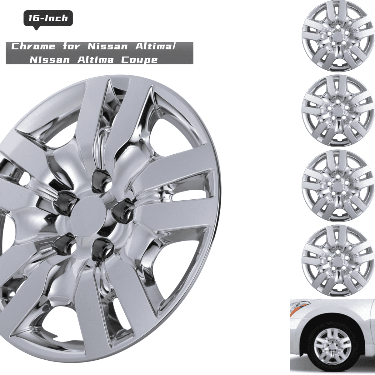 Wheel Rims Covers 16 inch 4 Pieces ,for 2007-2012 Nissan Altima/2008 ...