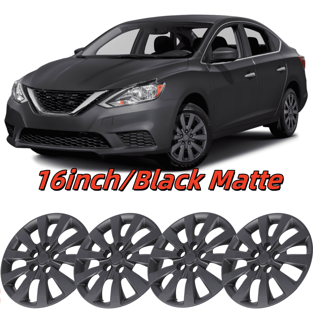 Wheel Rims Covers 16 inch 4 Pieces ,for NISSAN SENTRA/NISSAN LEAF ...