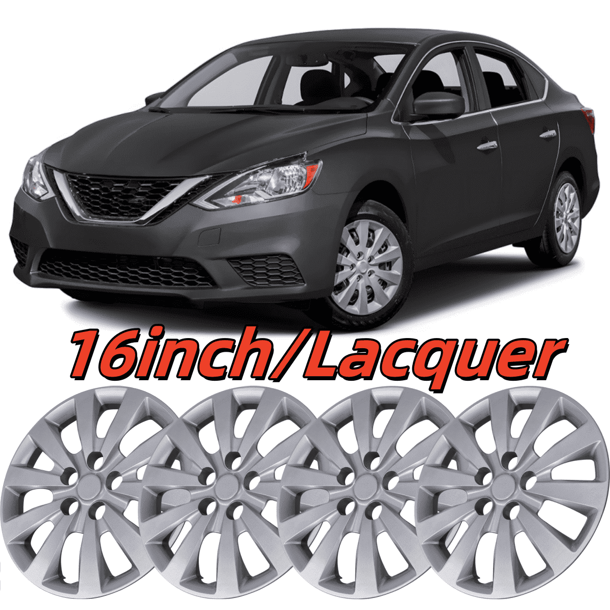 Wheel Rims Covers 16 inch 4 Pieces ,for NISSAN SENTRA/NISSAN LEAF ...