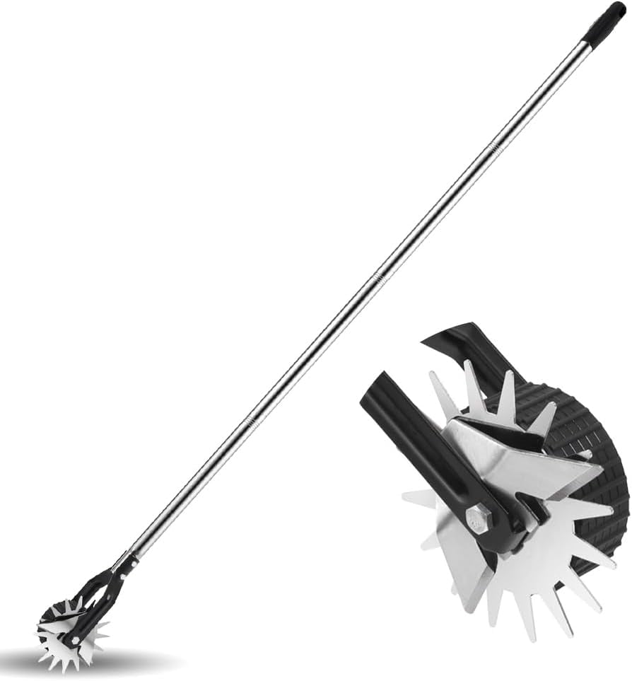 Wheel Rotary Edger Hand Edger Lawn Tool Sidewalk Manual Lawn Edger with ...