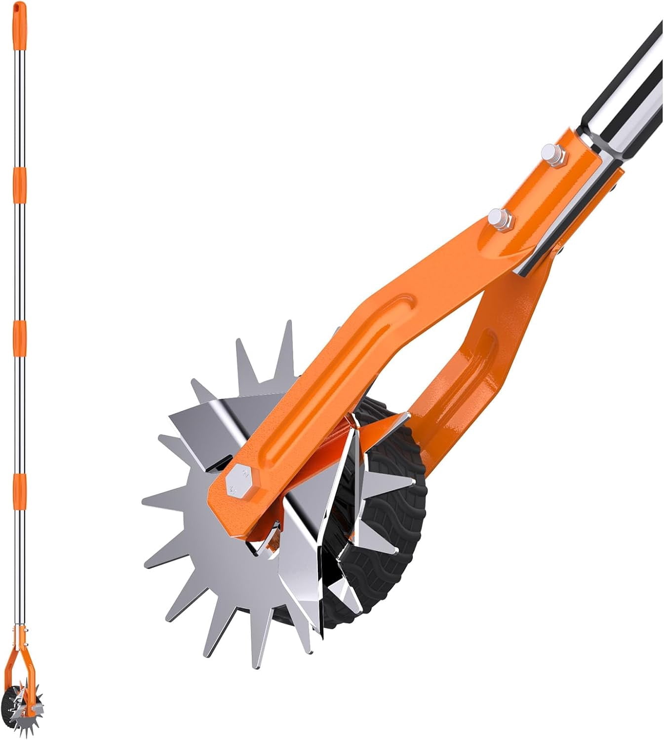 Wheel Rotary Edger Lawn Tool, Sidewalk 66.7Inch Manual Lawn Edger ...