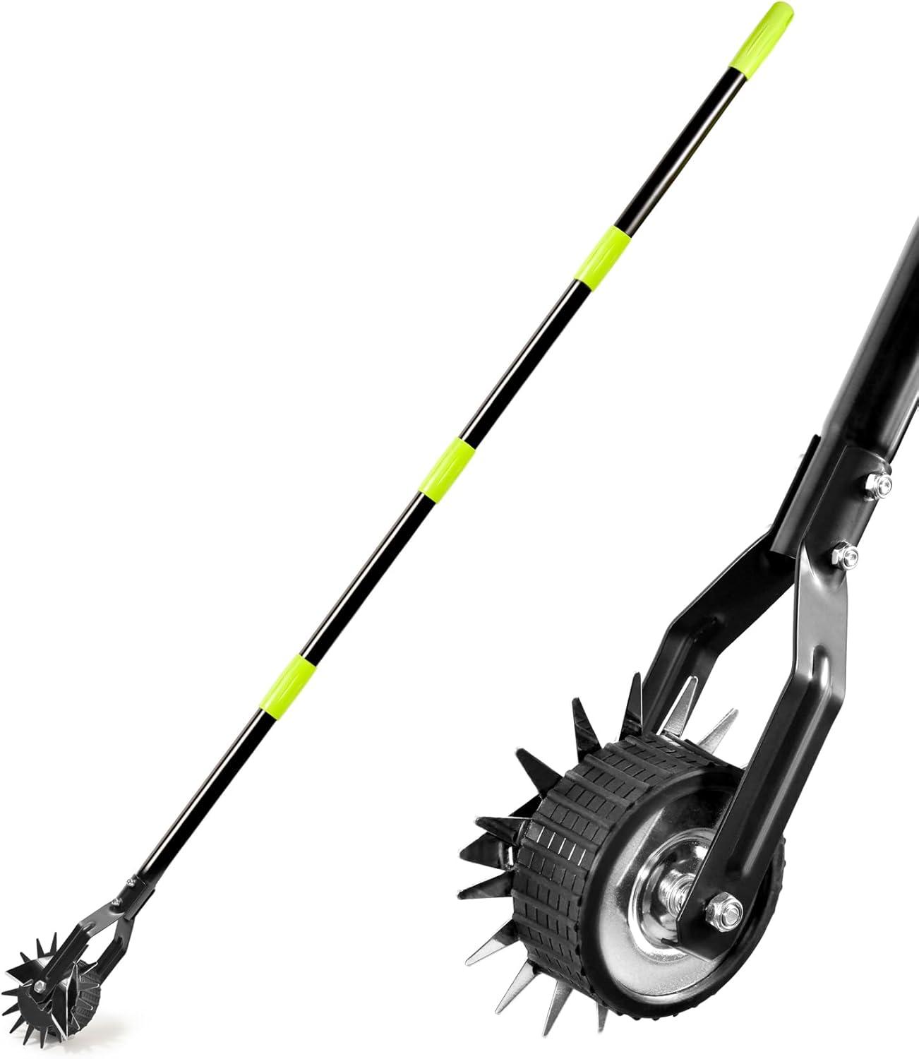 Wheel Rotary Lawn Edger - Manual Grass Edger with Long Handle (66.9 ...