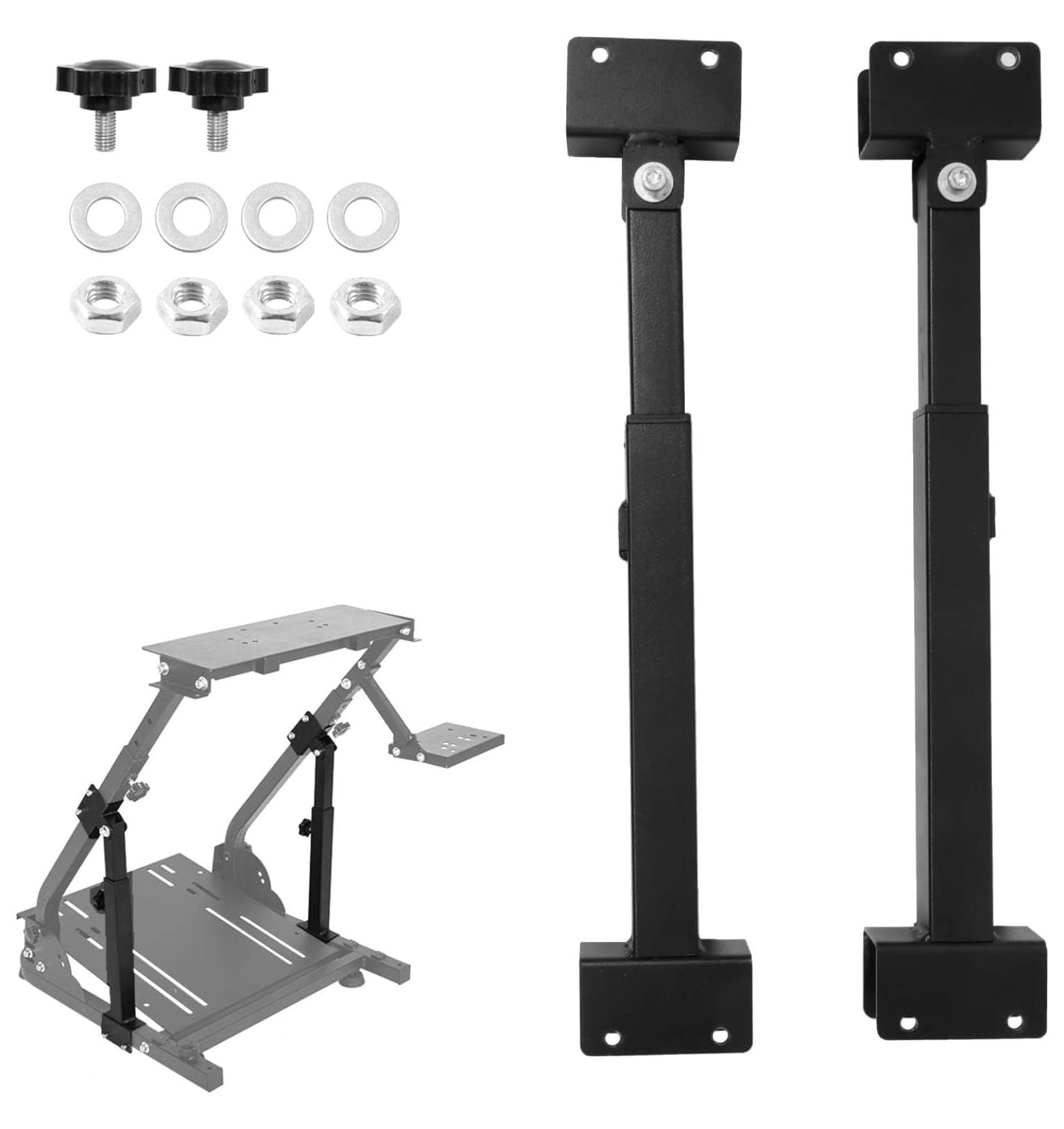 Wheel Stand Support Rods - 30x30mm Square Tube Compatible - Adjustable ...