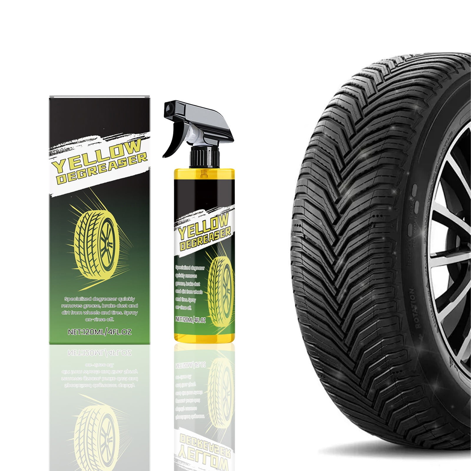 Wheel Tire Cleaner Professional Car Wash Wheel Well Cleaning Spray for ...