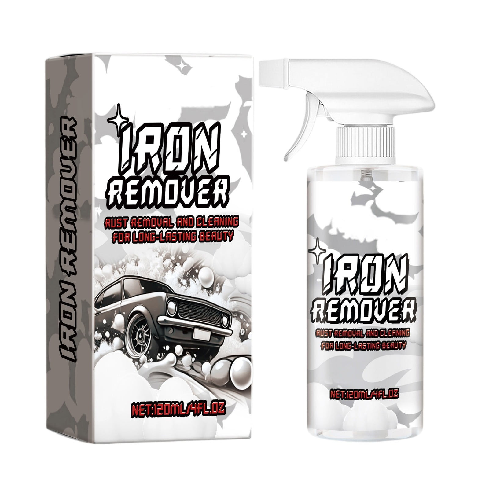 Wheel & Tire Cleaner Spray 120ml - Iron Remover, Rapid Penetrating ...