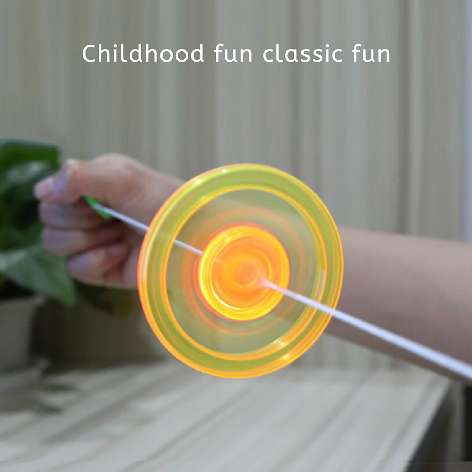 Wheel Toy Colorful Glow Up Novelty Children's Toys Pull Line Flywheel ...