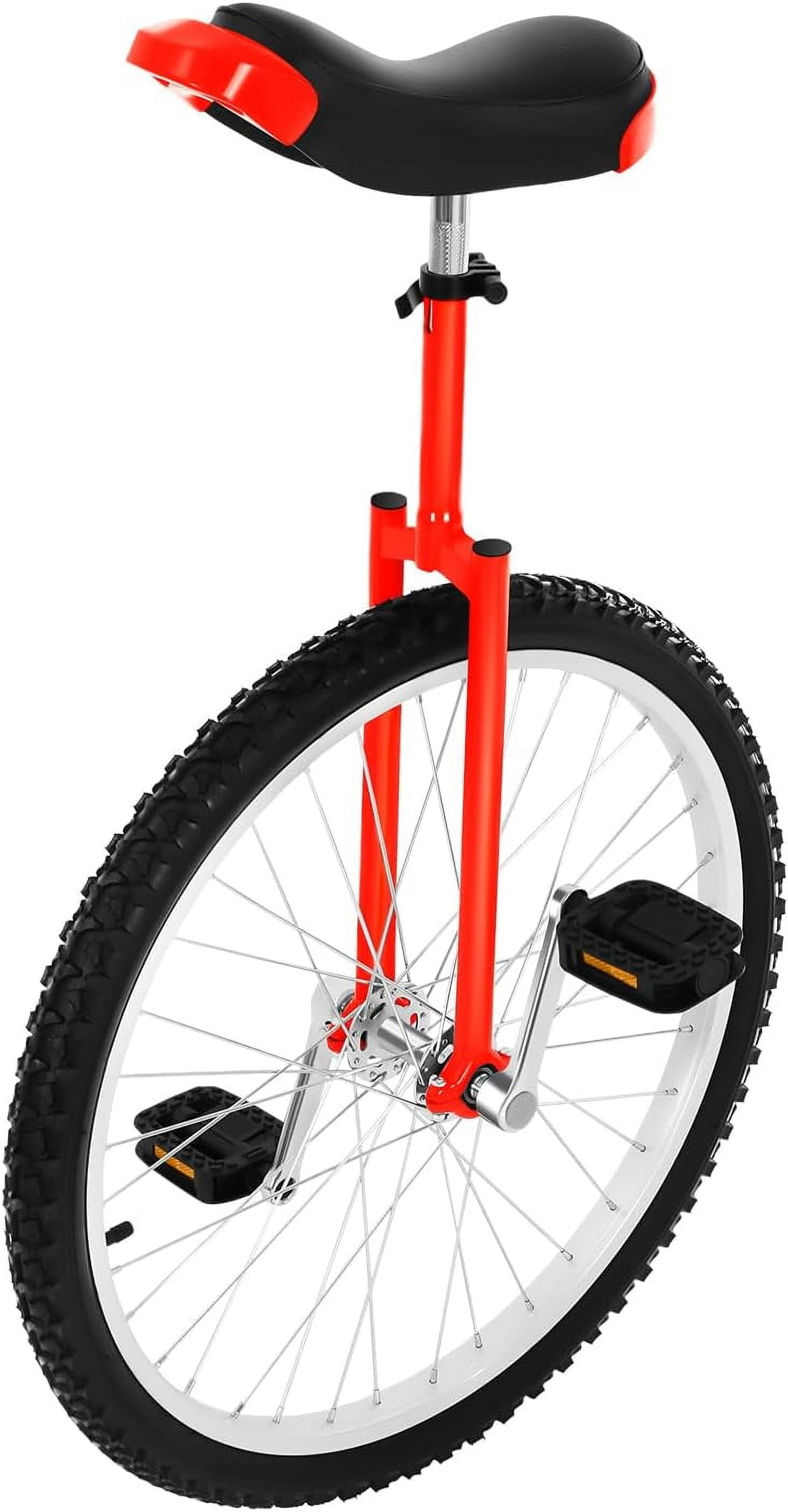 Wheel Unicycle, Black Unicycle W/Steel Rim, Height Adjustable Seat ...