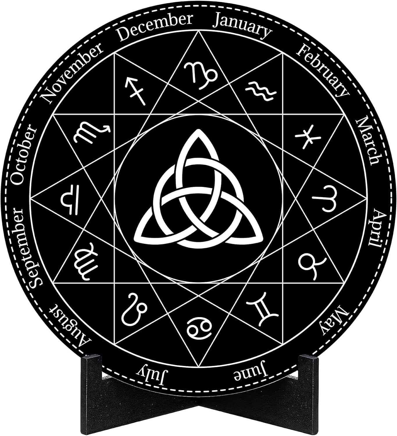 Wheel of the Year Sign Pagan Decor Wicca Calendar Wiccan Holidays Altar ...