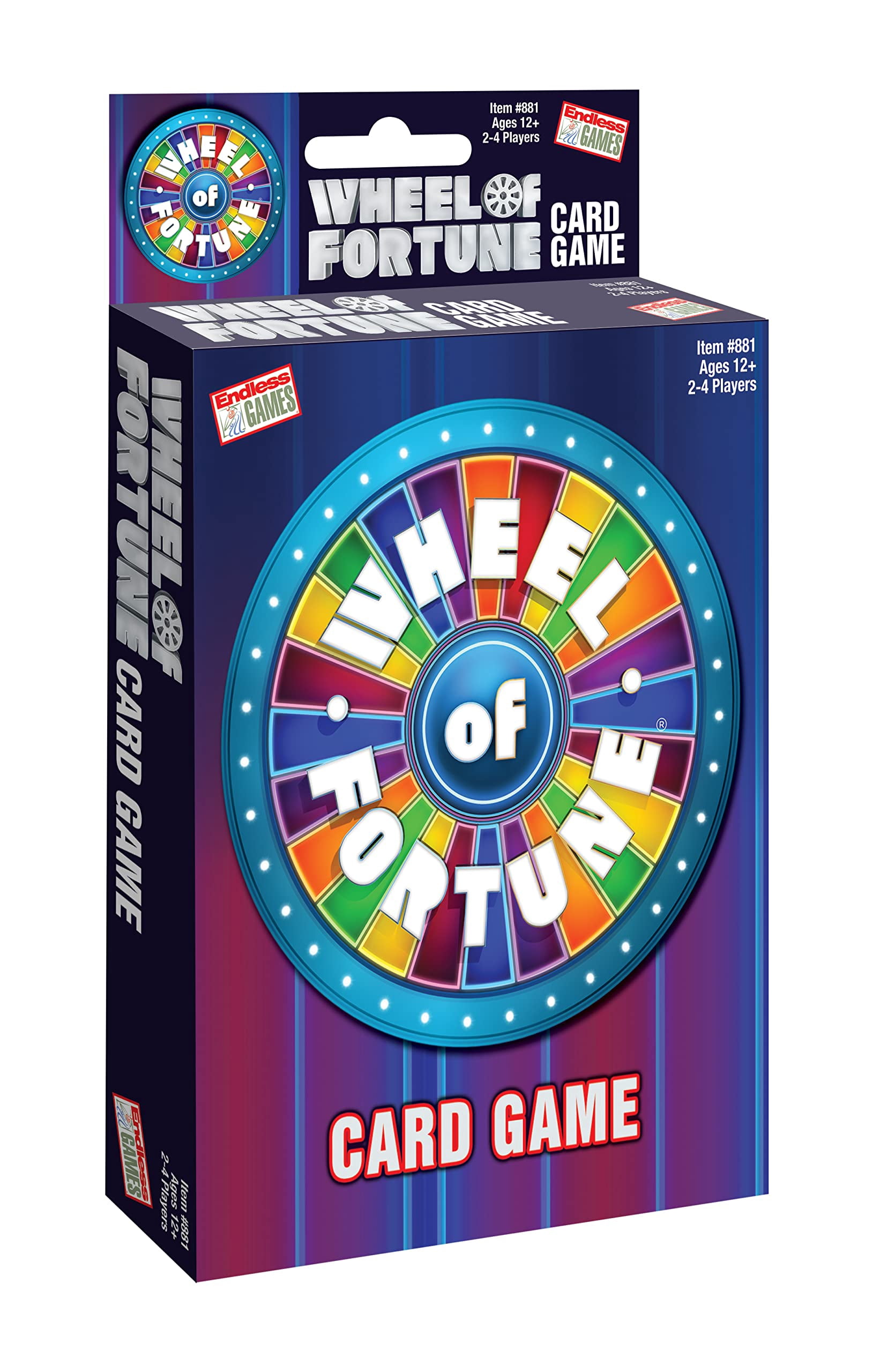 Wheel of Fortune Card Game - Faced Paced Competition - Travel Sized ...
