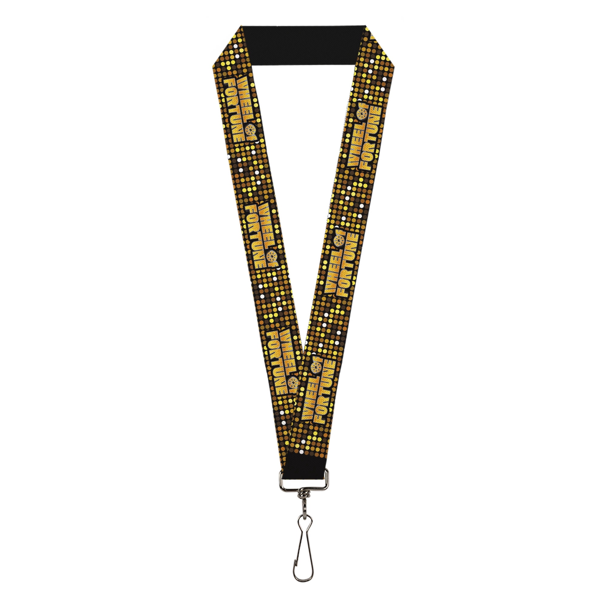 Wheel of Fortune Lanyard, Wheel of Fortune Title Logo Sequin Dots Black ...