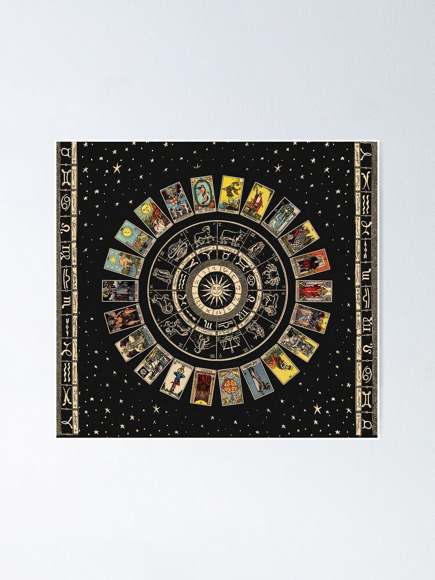 Wheel of the Zodiac, Astrology Chart and the Major Arcana Tarot Fashion ...