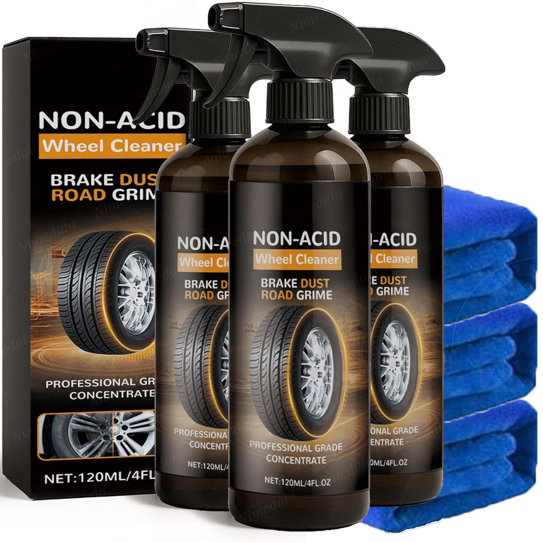 WheelBlaze Nexa Wheel Cleaner 4.2 FL OZ - Brake Buster Formula, Instant ...