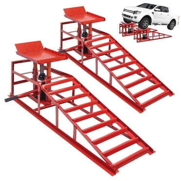 LZBEITEM Car Ramp Lifts - 2PCS Heavy-Duty Vehicle Ramps with 5T ...