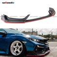 WheelX Front Bumper Lip W/Light Compatible with 2016-2021 Honda Civic ...