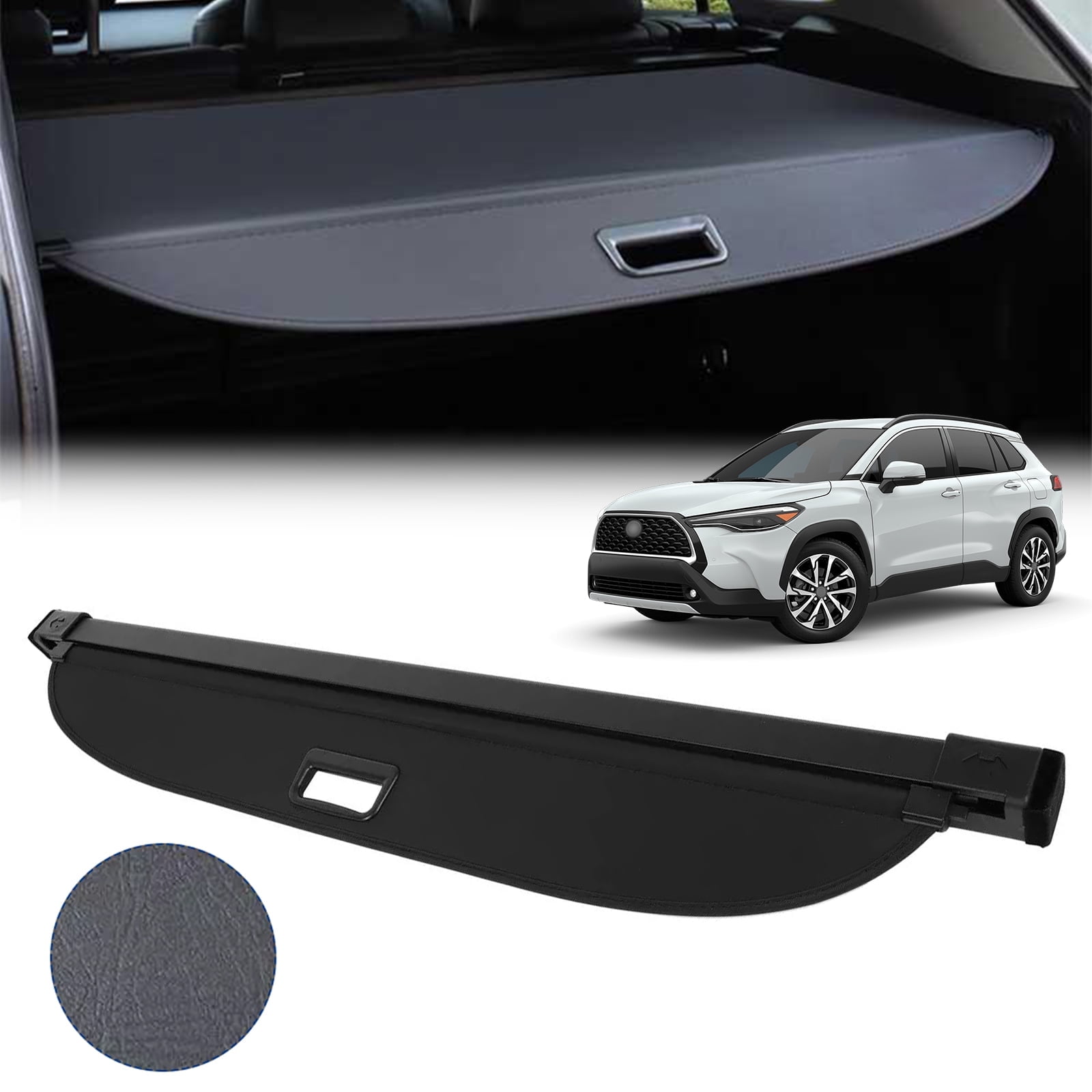 WheelX Retractable Cargo Cover Compatible with Toyota Corolla Cross ...