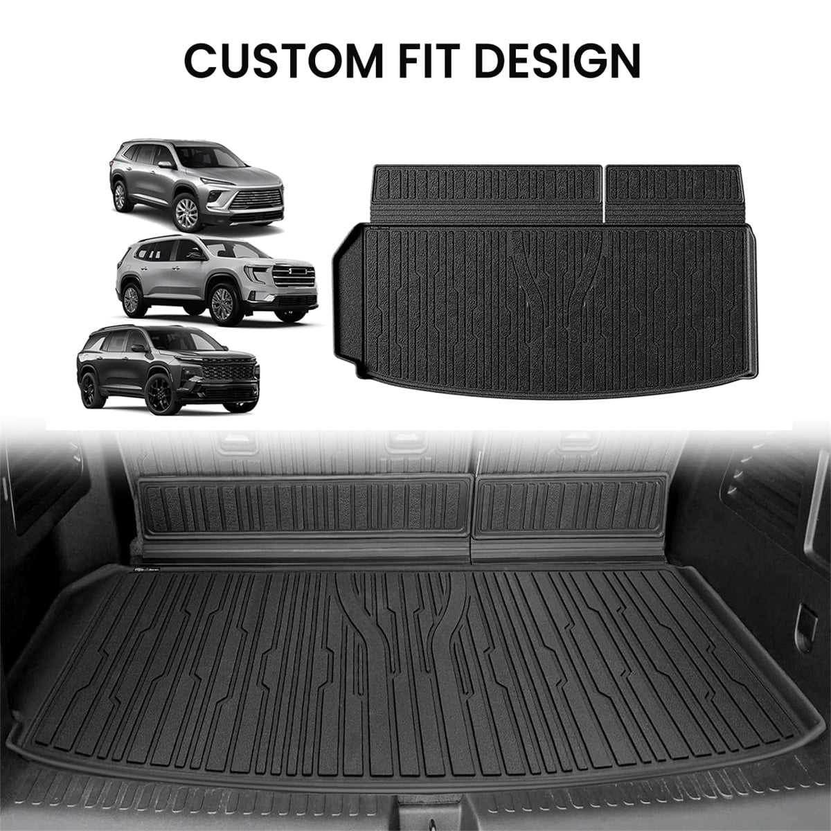 WheelX Trunk Floor Mat All Weather Liner Compatible with 2024+ GMC ...