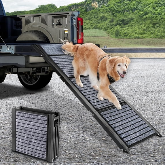 Dog Ramp for Car, 71" Long & 17.3" Wide Portable Dog Ramps for Large ...