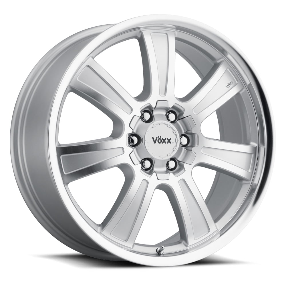 Voxx Turin 17x8.5 +39 Silver w/ Machined Face and Lip Wheel 6x127 6x135 ...