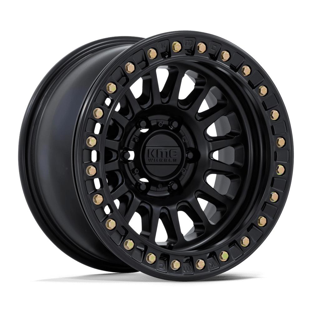17x9 KMC KM239 Impact Matte Black BEADLOCK Wheel 5x5 (-38mm) - Walmart.com