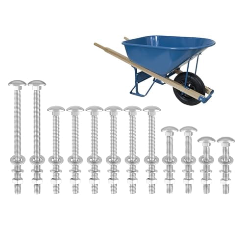 Wheelbarrow Carriage Bolts and Nuts Kit for 304 Stainless Nuts and ...