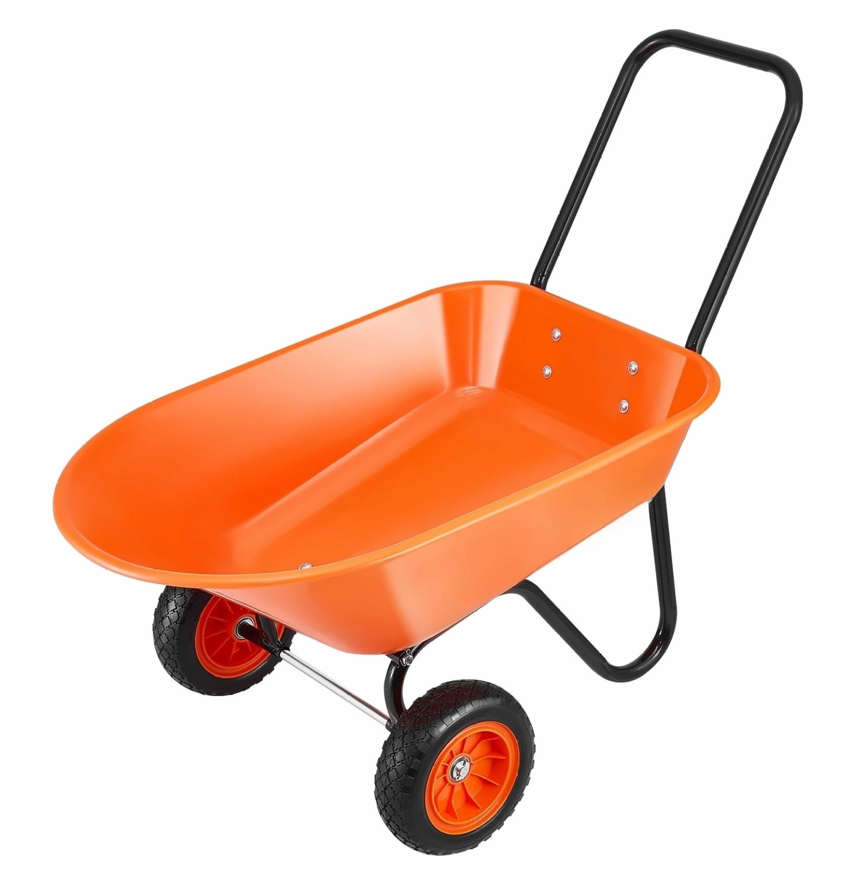 Wheelbarrow Cart 5 Cu Ft, 397 lbs Capacity, Garden Dump Cart 2 Wheel ...