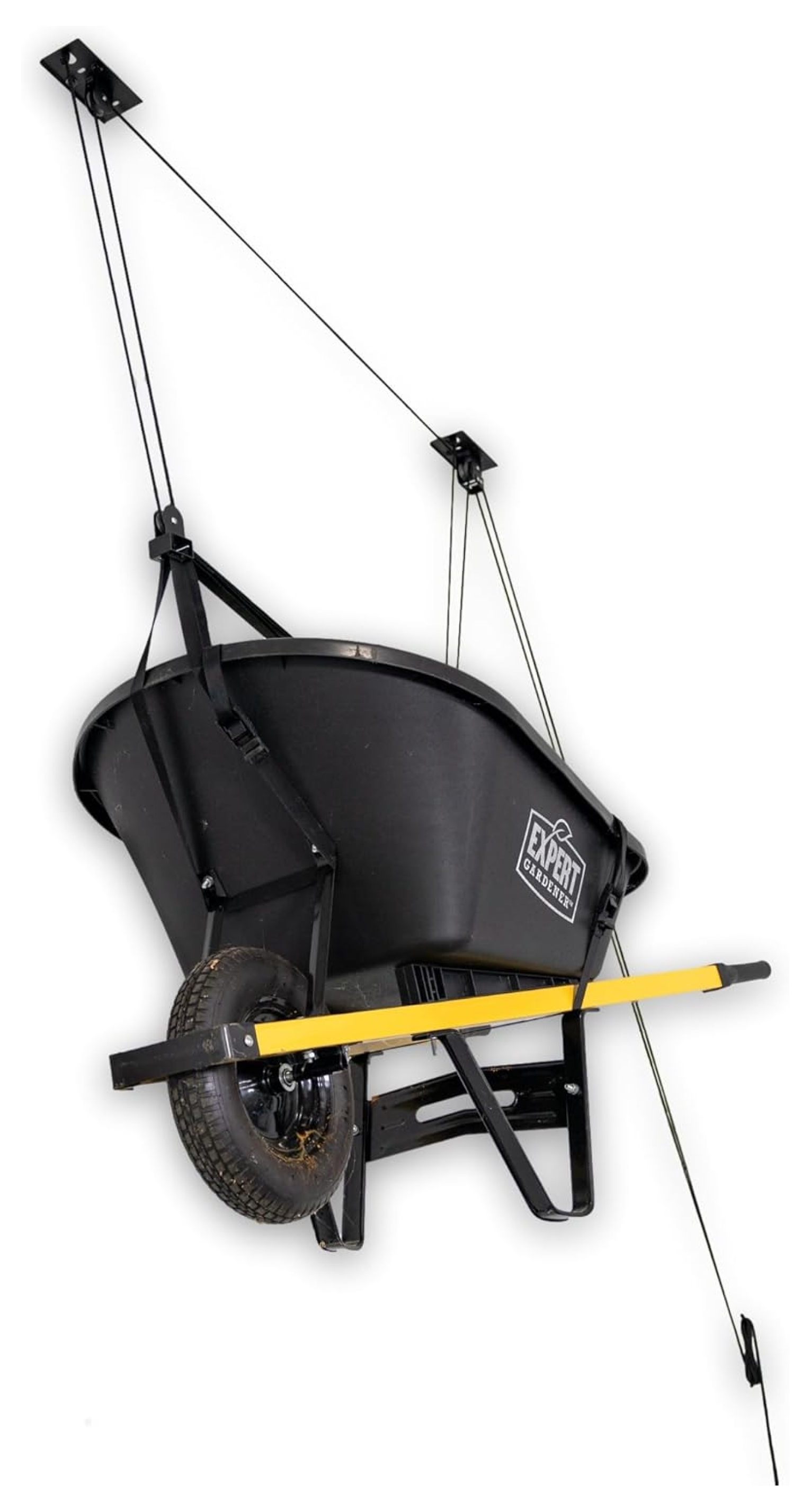 Wheelbarrow Ceiling Hoist, Garage Storage Pulley System, Heavy Duty ...