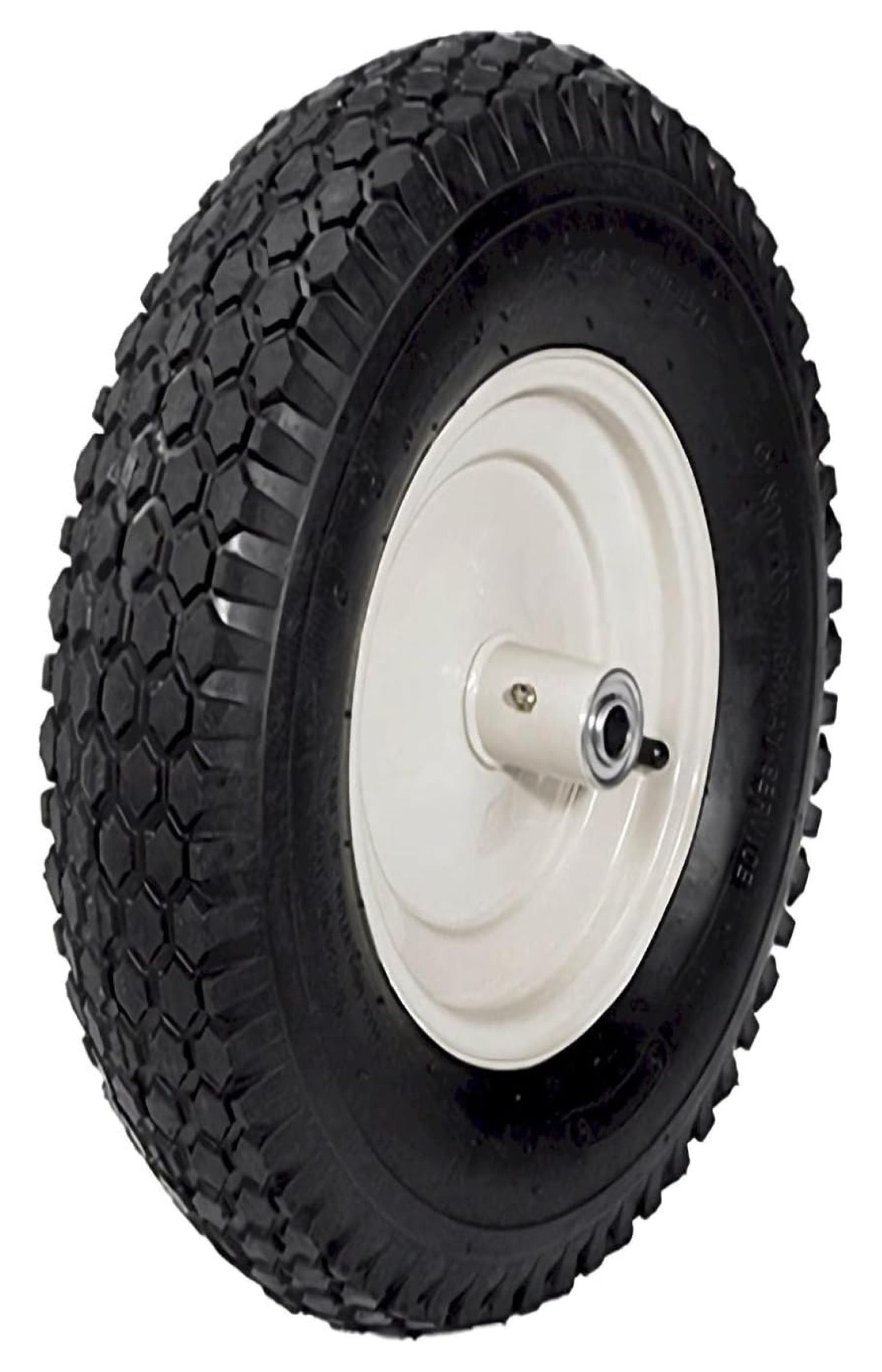 Wheelbarrow Replacement Tire, 16" Wheel with Bearing and Grease Fitting ...