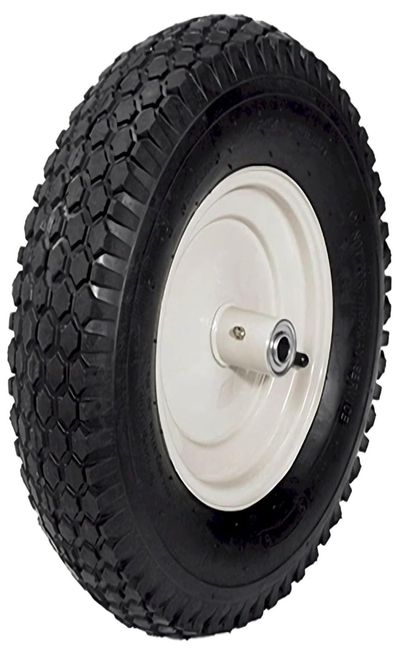 Wheelbarrow Replacement Tire, 16" Wheel with Bearing and Grease Fitting ...